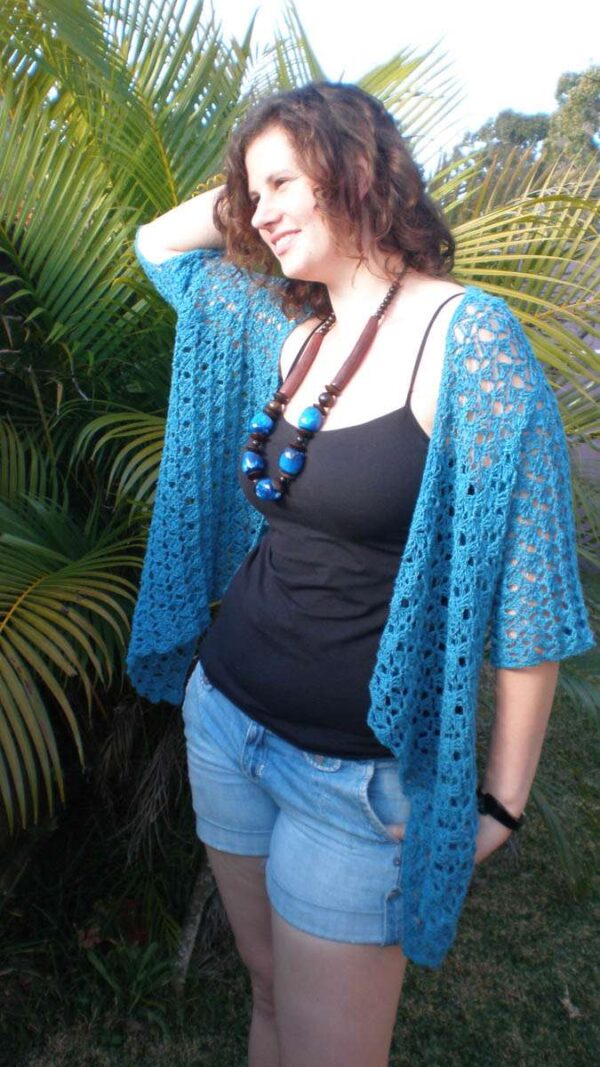 Blue Wrap Cardigan – Jenny King Designs