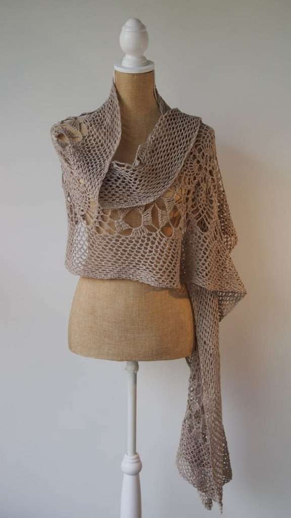 Pineapple Pashmina in Linen – Jenny King Designs